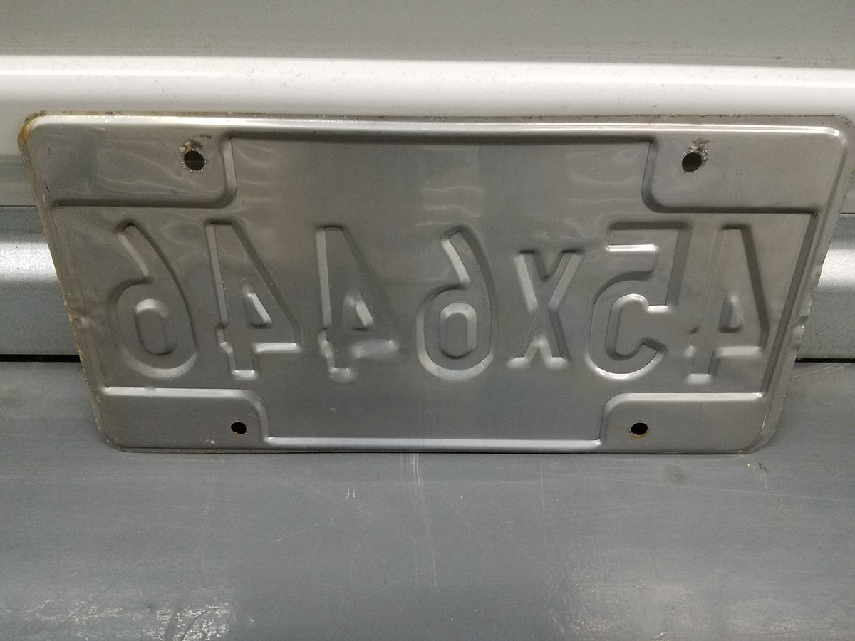 VINTAGE WANDER INDIANA LICENSE PLATE 1985 Used One Year! Rainbow color ...