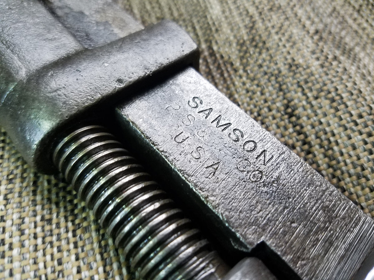 Antique Samson Illinois Central Railroad Monkey Wrench ICRR 12 inch lo ...